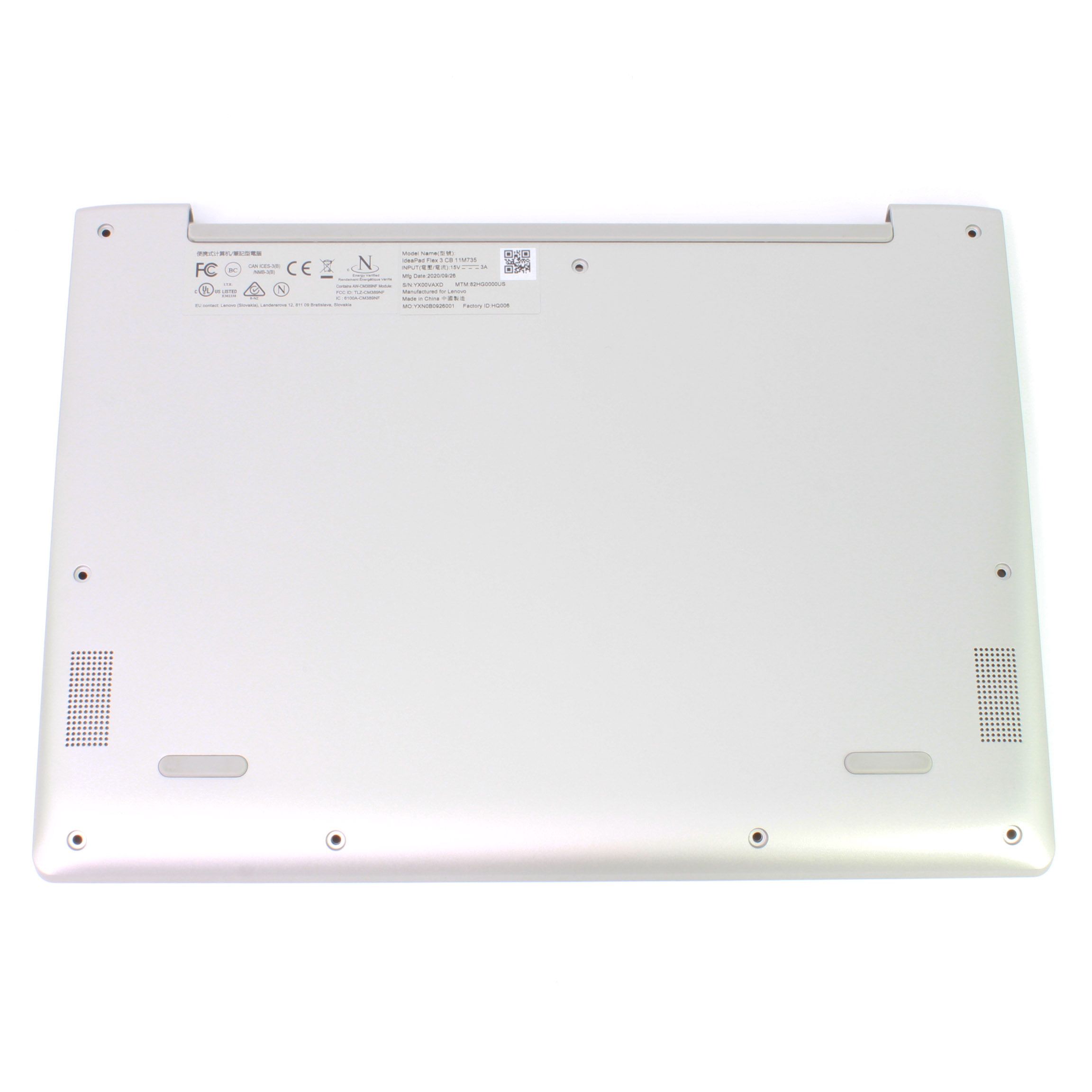 Lenovo 11 IdeaPad Flex 3 Chromebook Bottom Cover - 5CB1B34769